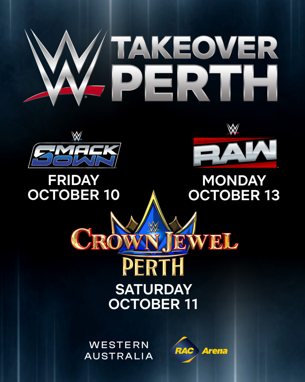 WWE Announces Return to Australia October 2025 with Crown Jewel: Perth – Volume Media